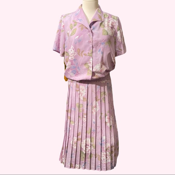 Alfred Dunner | Skirts | Vintage Alfred Dunner Skirt Set With Floral ...